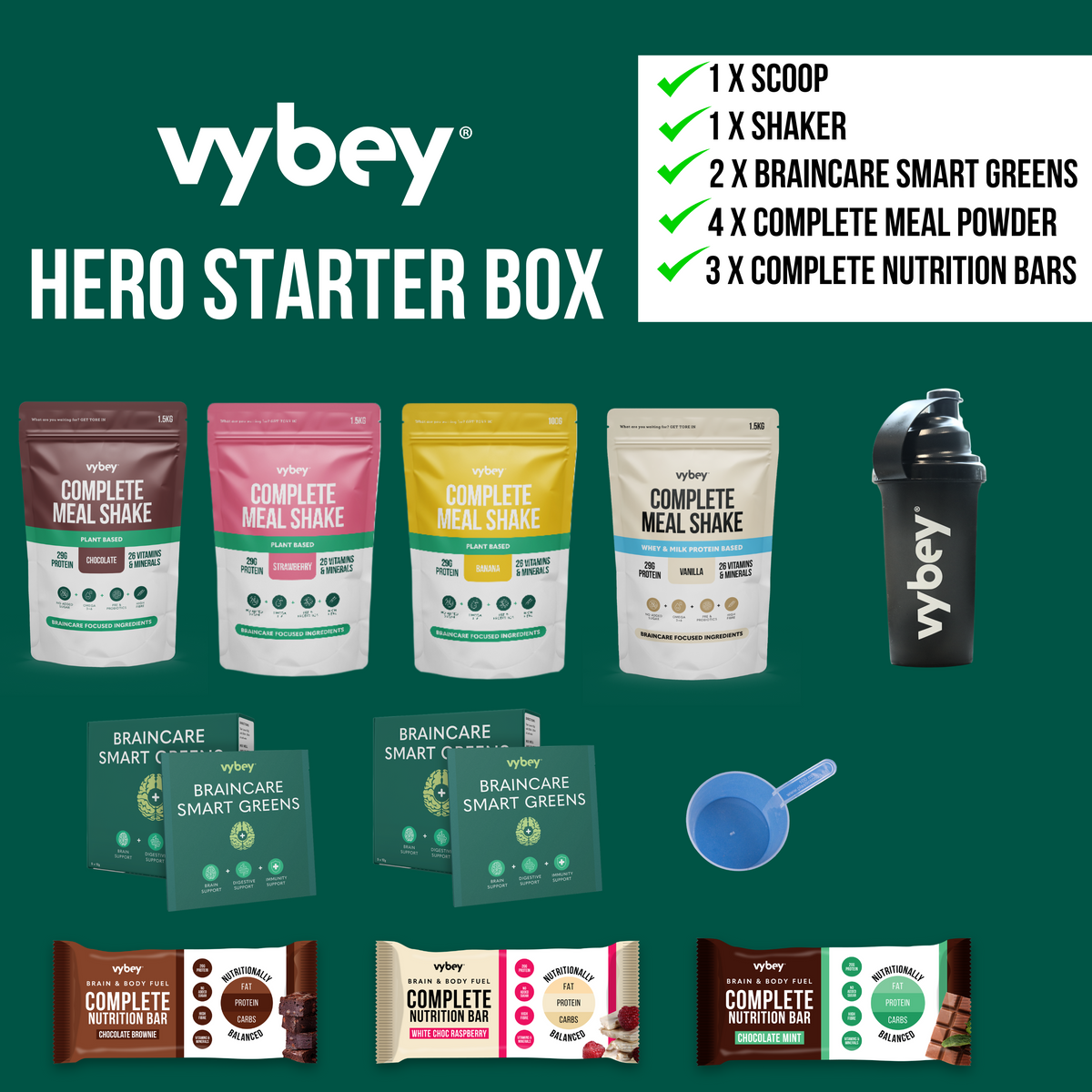 vybey Hero Starter Box – Complete Nutrition Kit for Optimal Health – vybey AU | Braincare ...